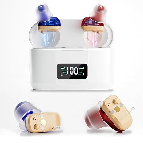 Miniature OTC Hearing Aid CIC Virtually invisible And On-Screen Power ...