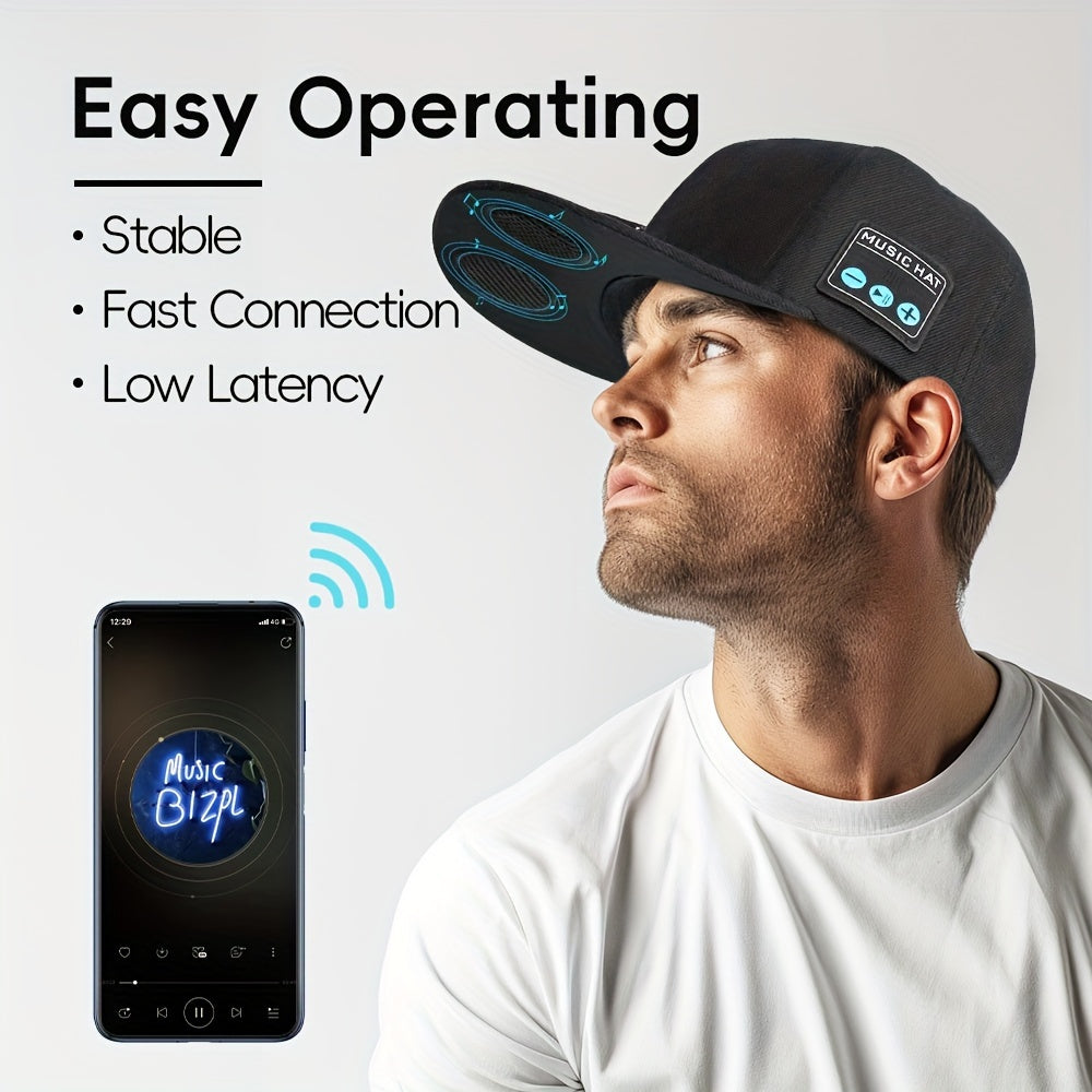Hat with wireless Speaker Adjustable Hat wireless Smart Speakerphone C ...
