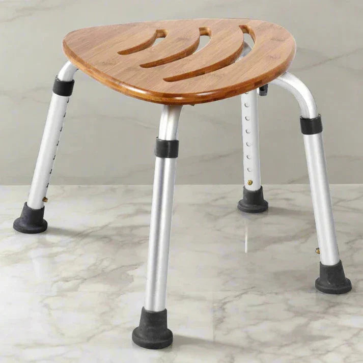 Modern Bamboo Adjustable Waterproof Corner Shower Bench Stool Seat – FOFOPO